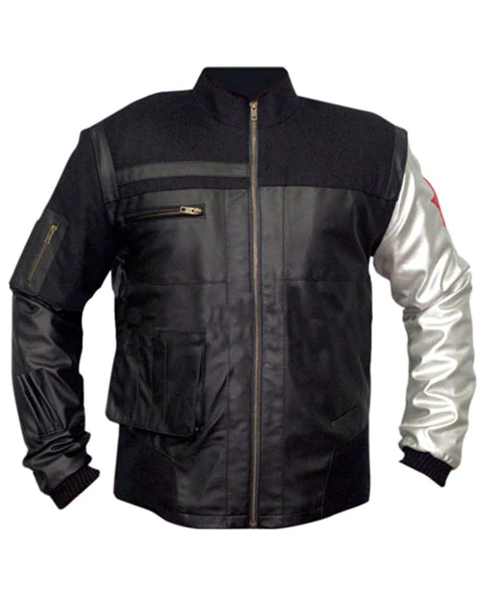 Captain America Civil War Men's Winters Soldiers Jacket – Motorcycle ...